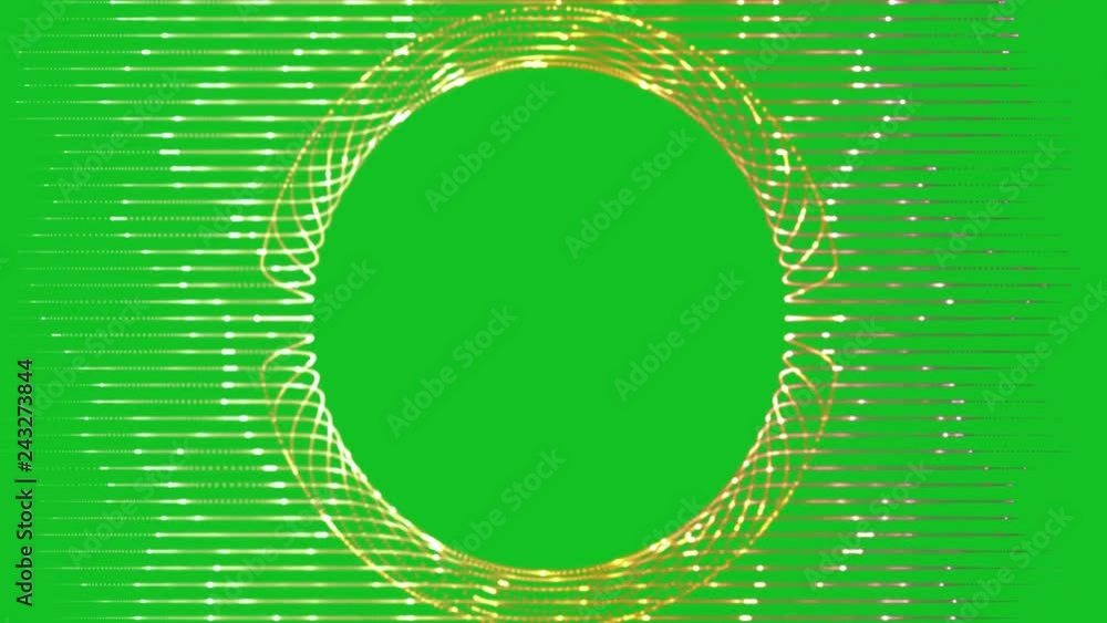 Animated gold frame design on green background Stock Video | Adobe Stock
