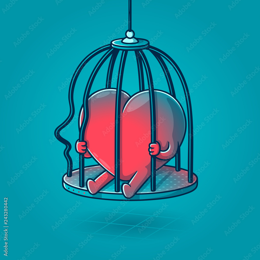 Emotional barriers Stock Illustration | Adobe Stock