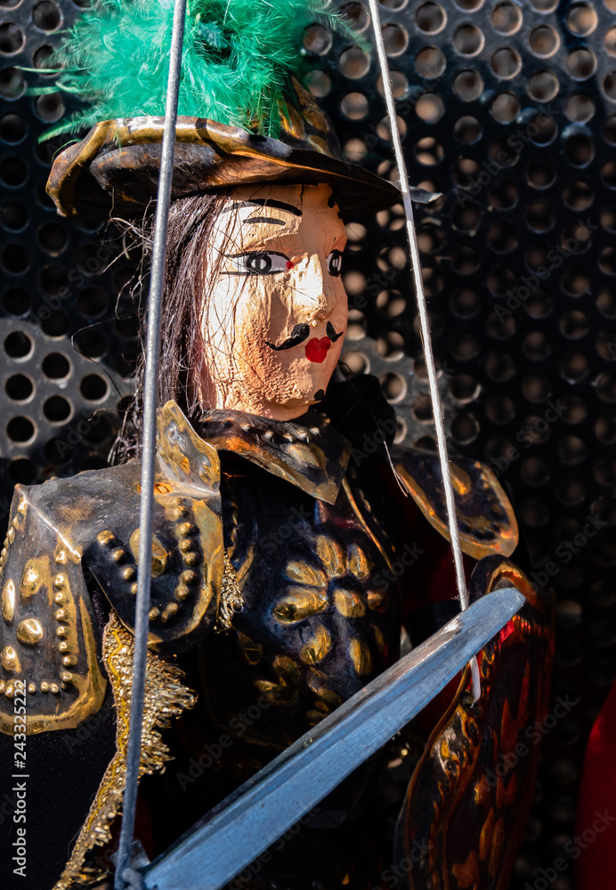 Foto Stock Portrait of a famous character of the puppets. Created by a ...