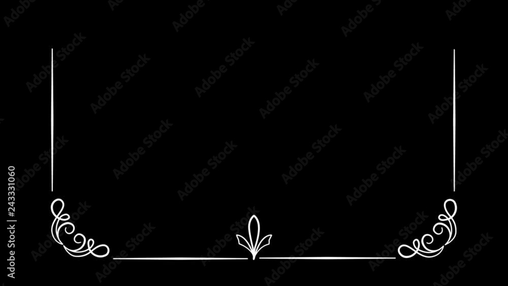 Vintage animated frame Stock Video | Adobe Stock