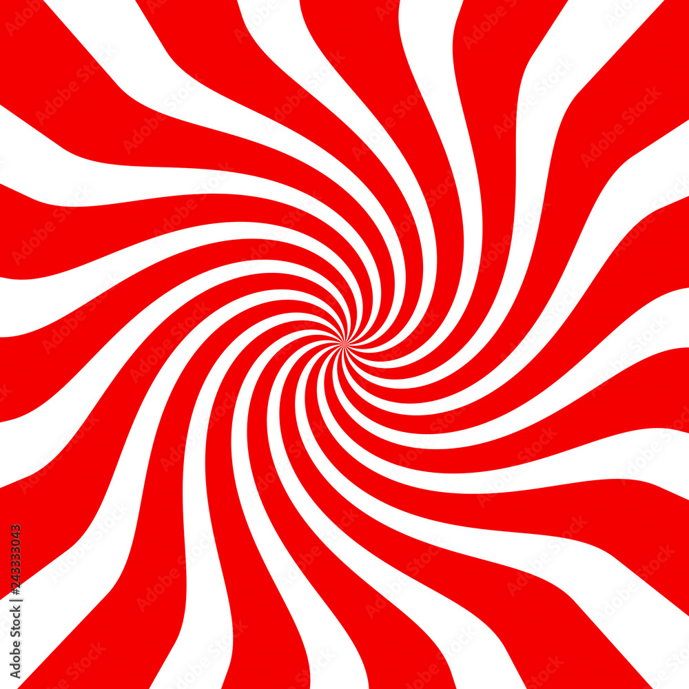 Red white circles waves floating style - concept pattern colorful ...