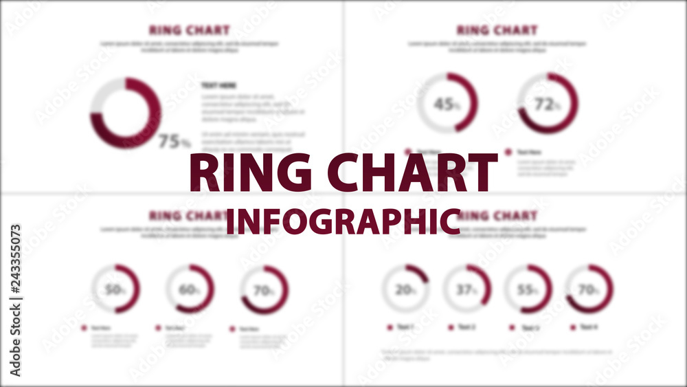 Modern Ring Chart Infographics Stock Template | Adobe Stock