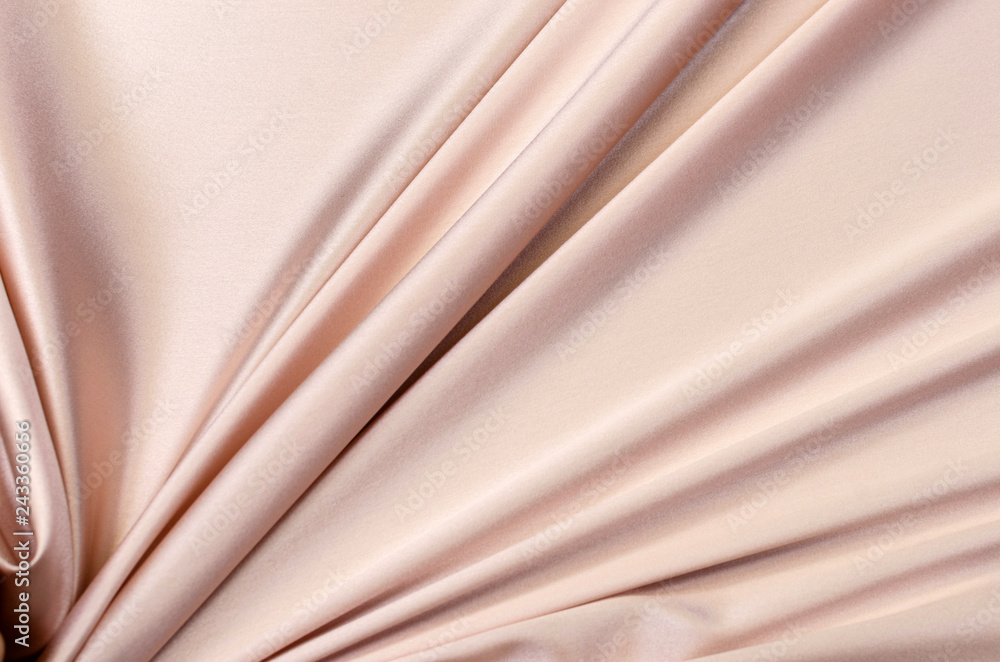 Light pink satin fabric Stock Photo | Adobe Stock