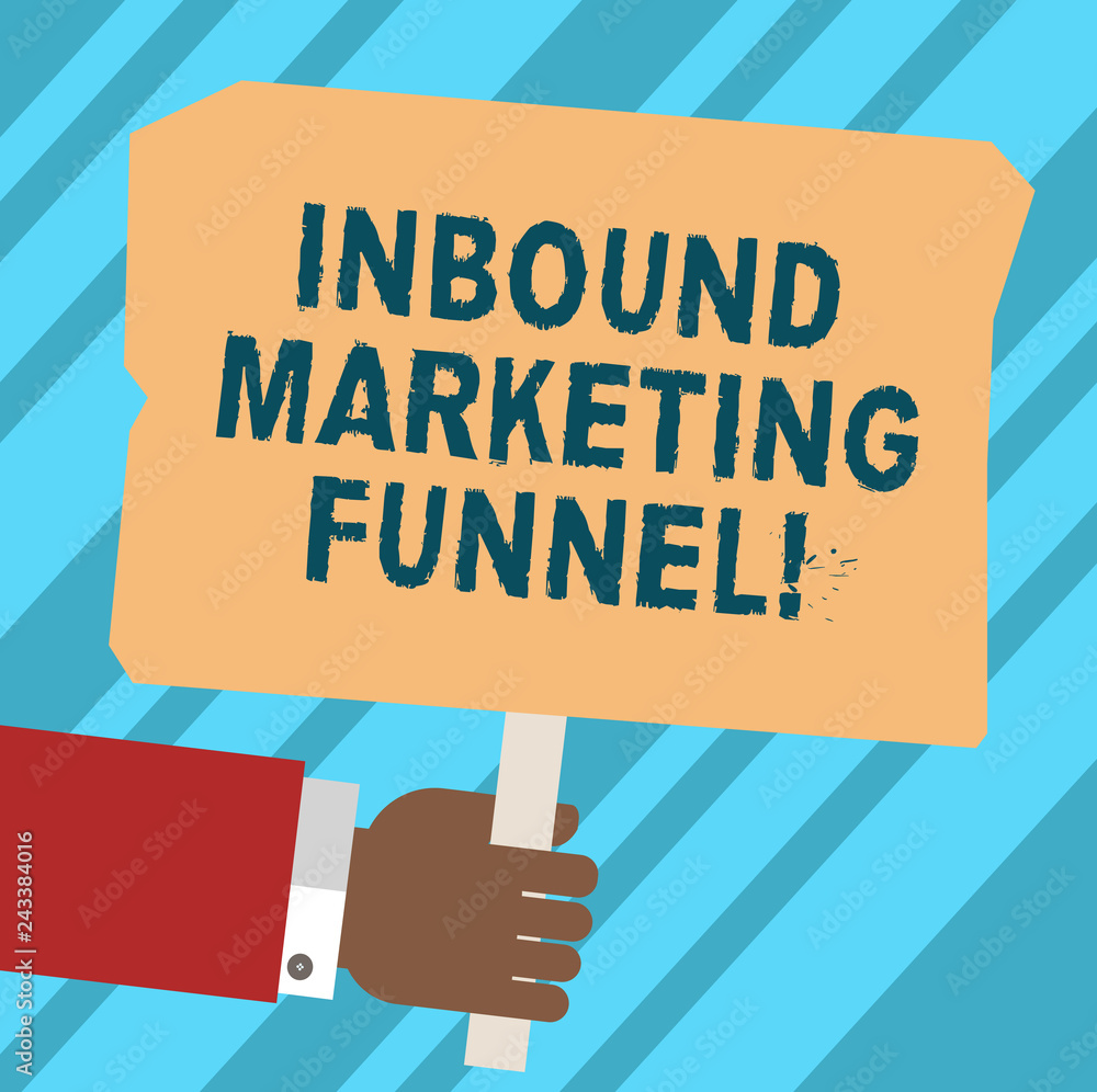 Word writing text Inbound Marketing Funnel. Business concept for ...