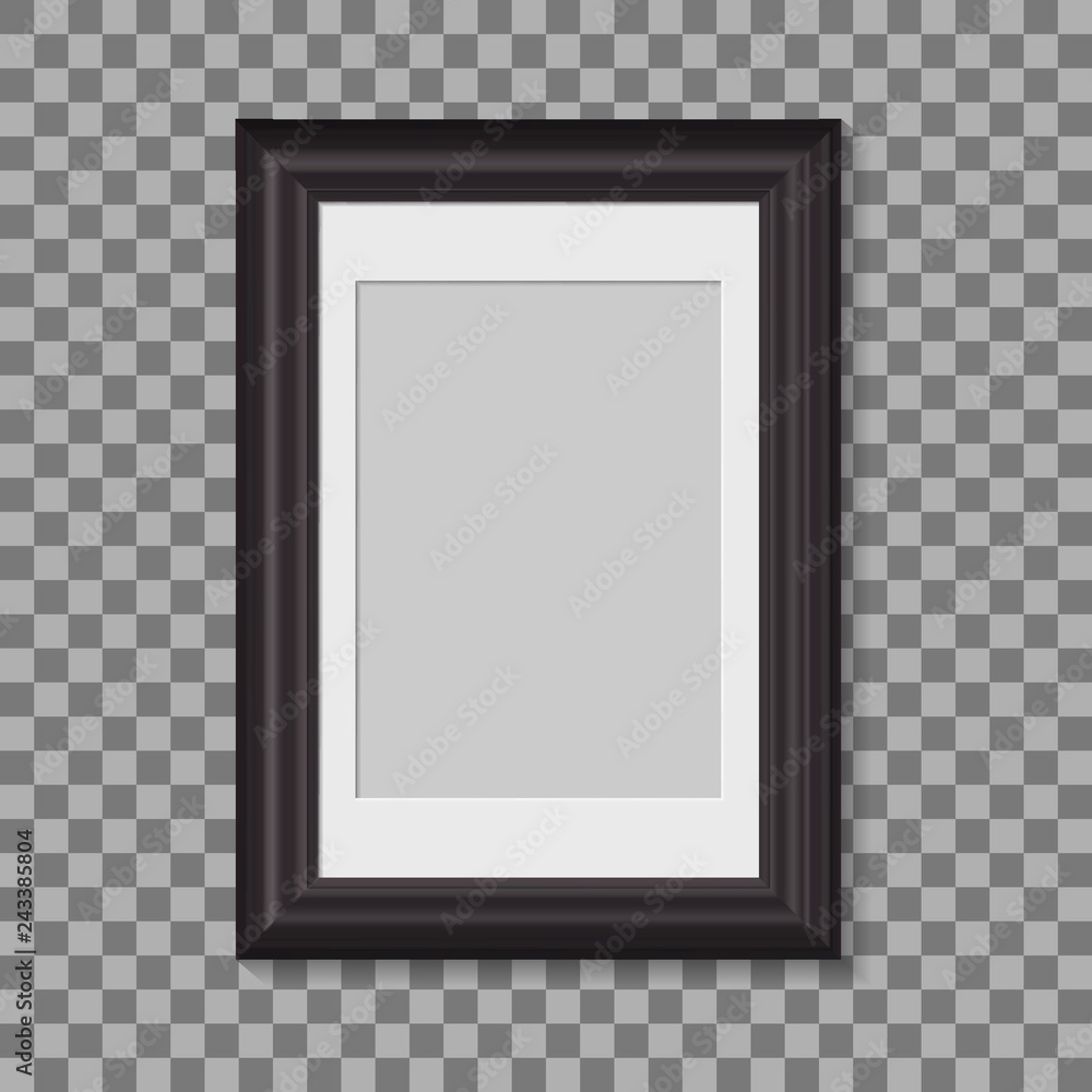 blank picture frame for photographs. vector realisitc mockup. design ...