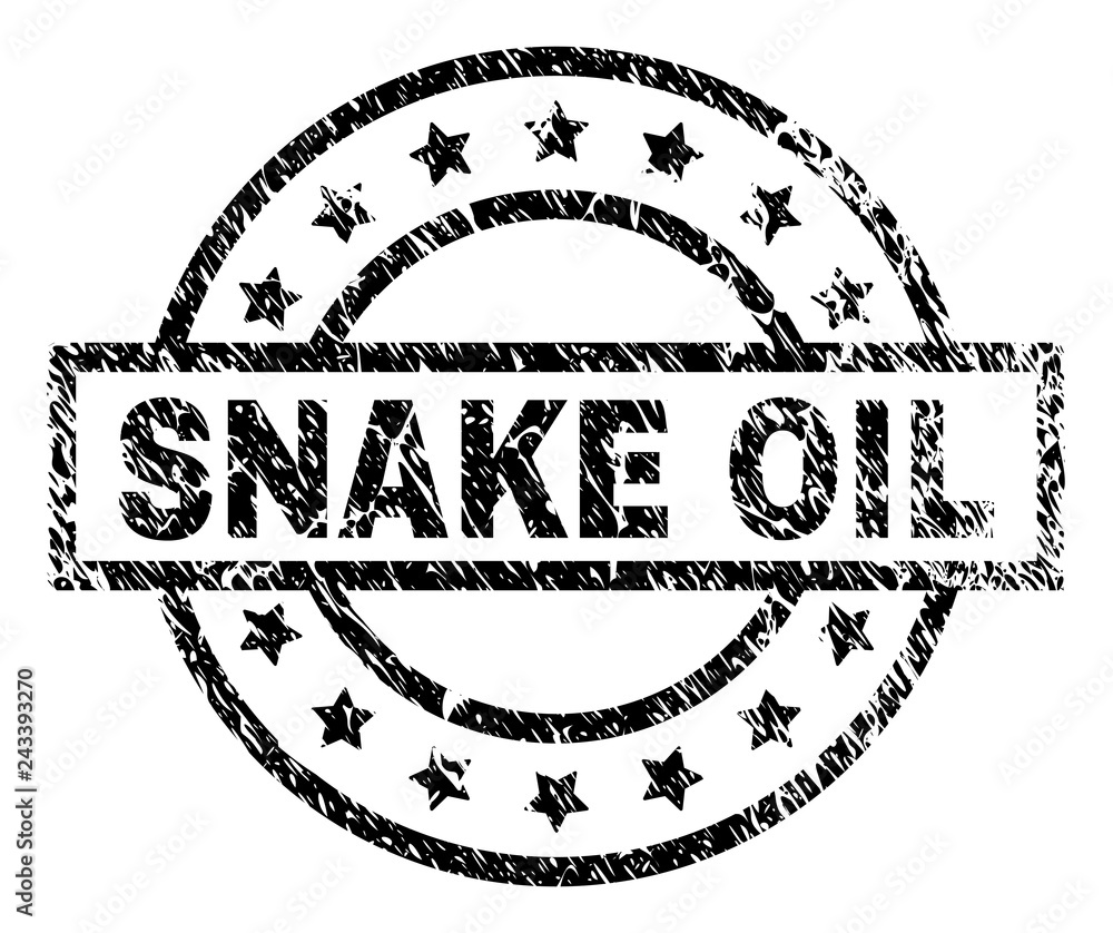 SNAKE OIL stamp seal watermark with distress style. Designed with ...