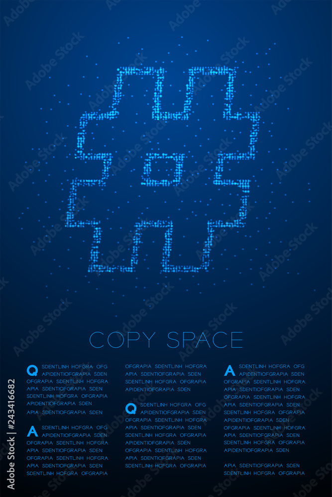 Abstract Geometric Bokeh circle dot pixel pattern Hashtag sign, social ...
