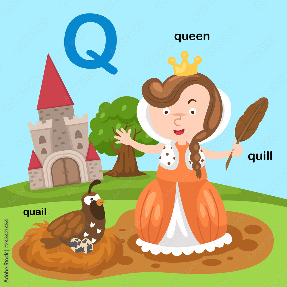 Cartoon Queen Quail