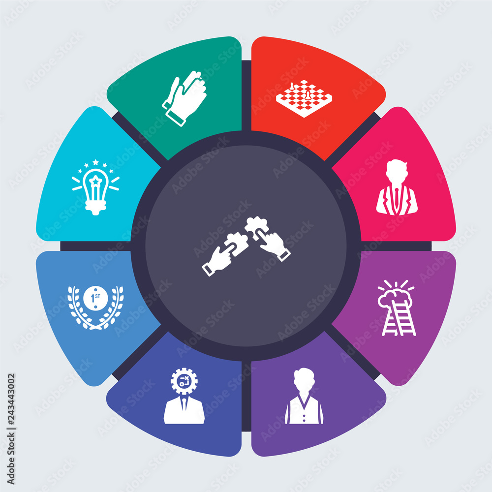 startup strategy and vector template for infographics. Business concept ...
