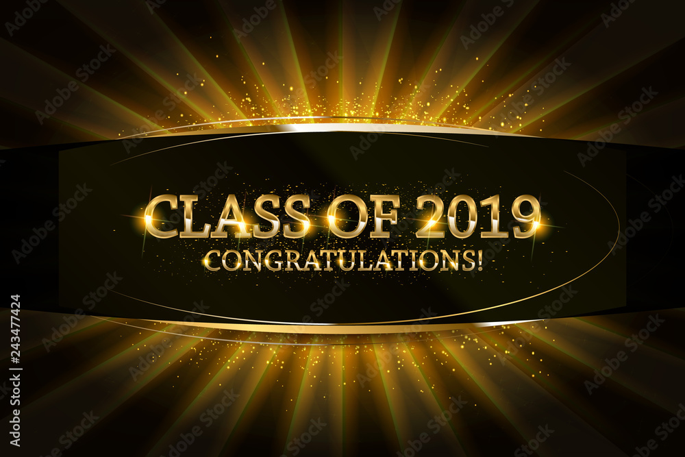 Class of 2019 Congratulations Stock Vector | Adobe Stock