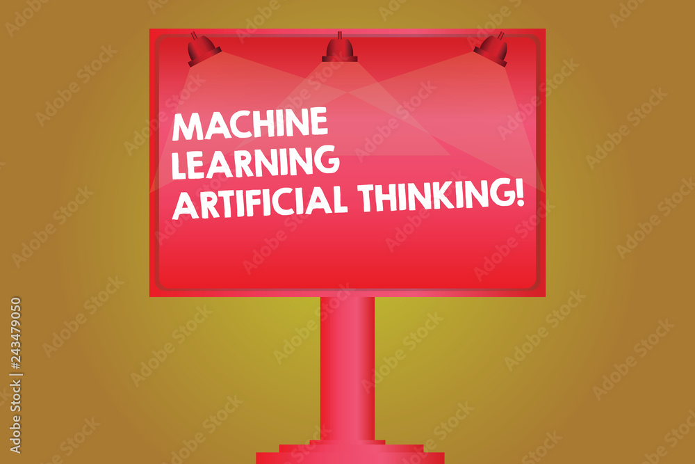 Word writing text Machine Learning Artificial Thinking. Business ...