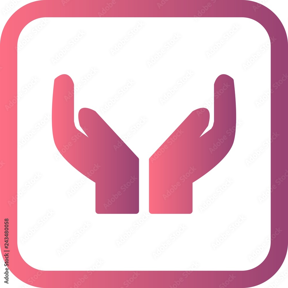 Vector Praying Icon Stock Vector | Adobe Stock