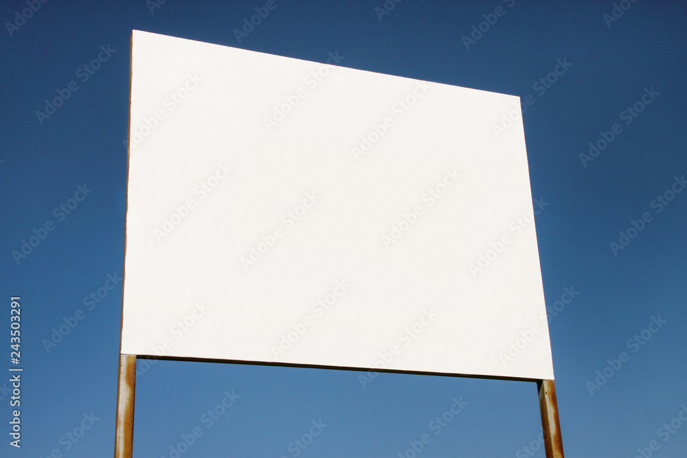 Street blank advertising billboard display, announcement table ...
