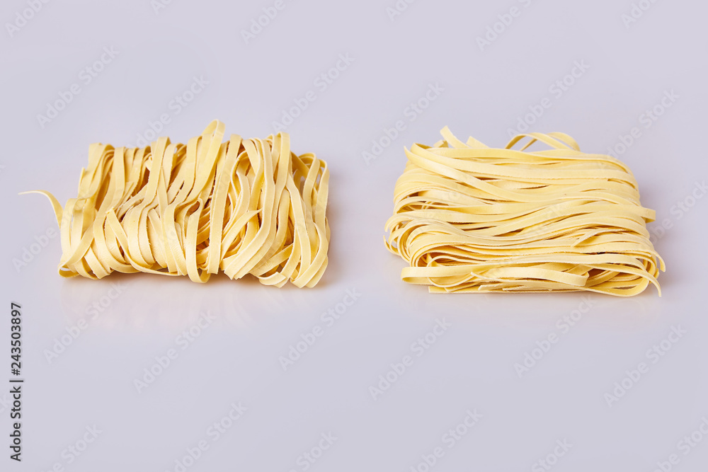 Dry thick rolled noodles square shape. Capelli d'angelo, Angel's hair ...