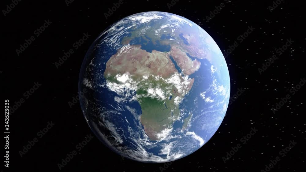 Realistic 3d animated earth showing the borders of the country Vietnam ...