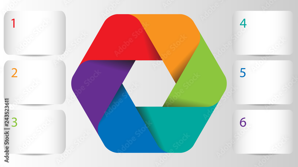 Empty infographic blank template vector design Stock Vector | Adobe Stock