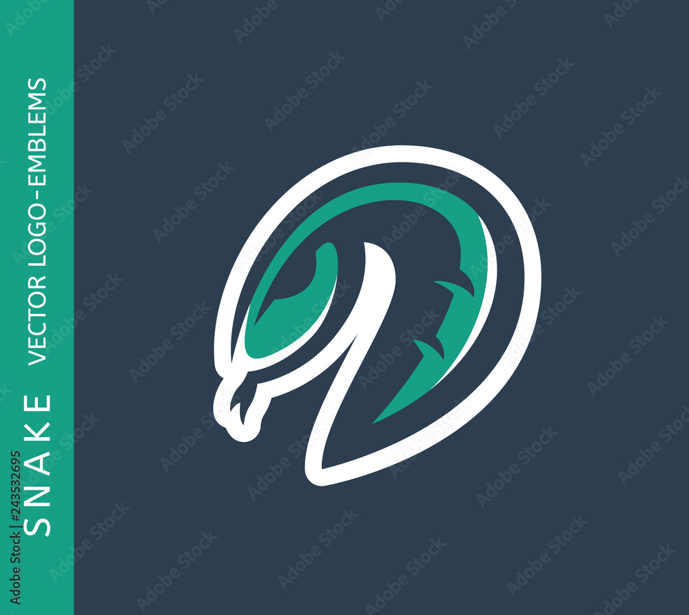 Snake logo emblem Stock Vector | Adobe Stock