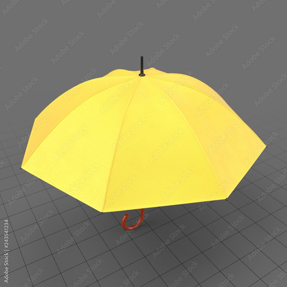 Open umbrella Stock 3D asset | Adobe Stock