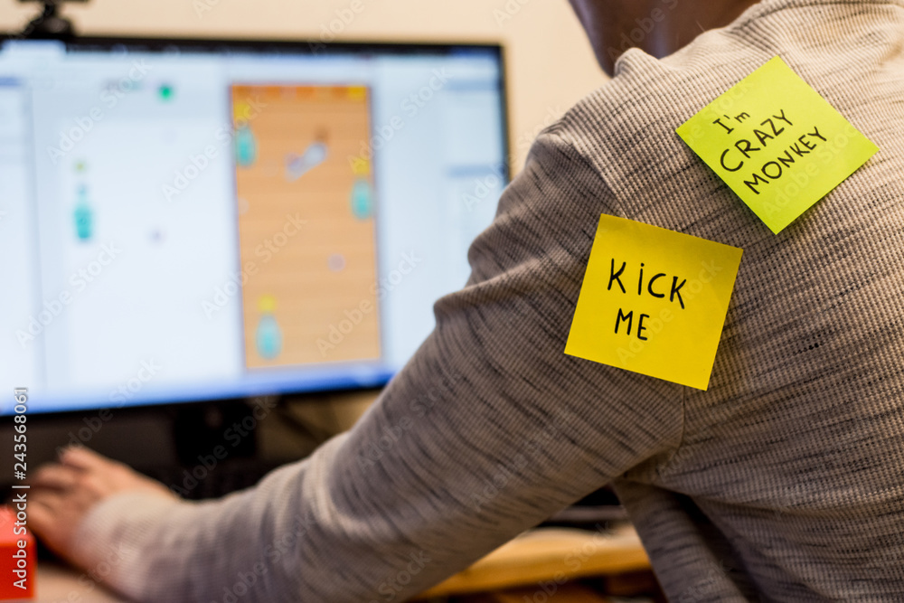 1 april fools day. Funny day. April fish. Prank. Inscriptions on the ...