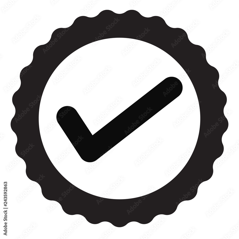 approved certificate icon on white background. flat style. approved ...