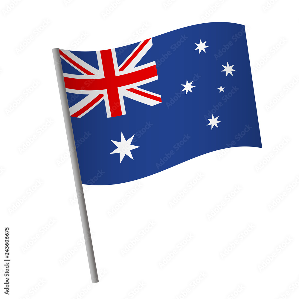 Australia flag icon. Stock Vector | Adobe Stock