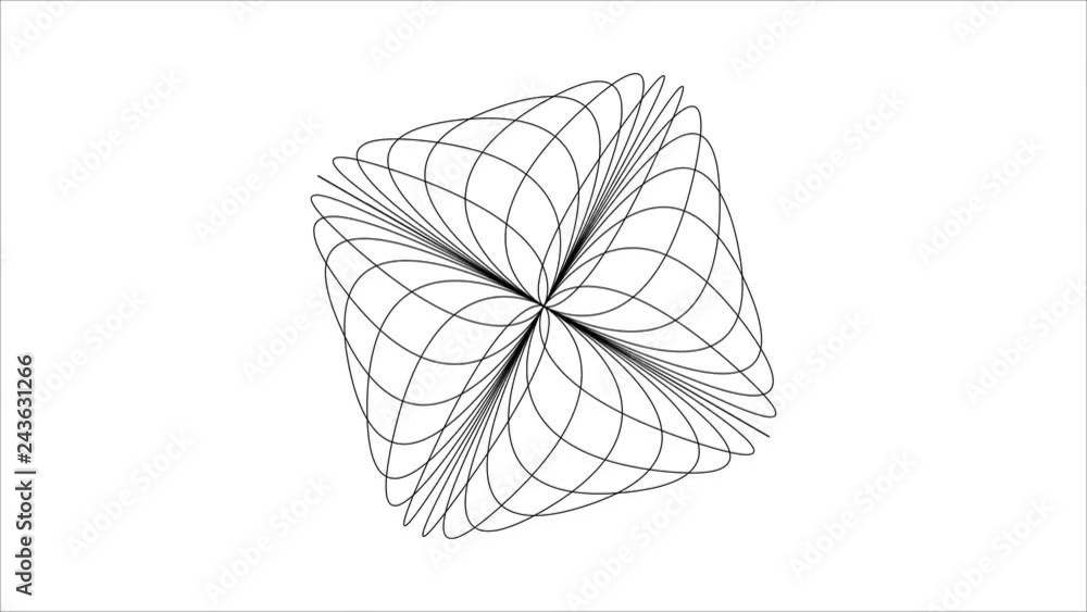 Motion background with moving geometric shapes. Stock Video | Adobe Stock