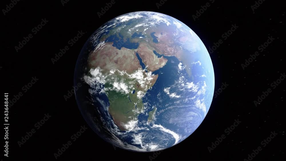 Realistic 3d animated earth showing the borders of the country Taiwan ...