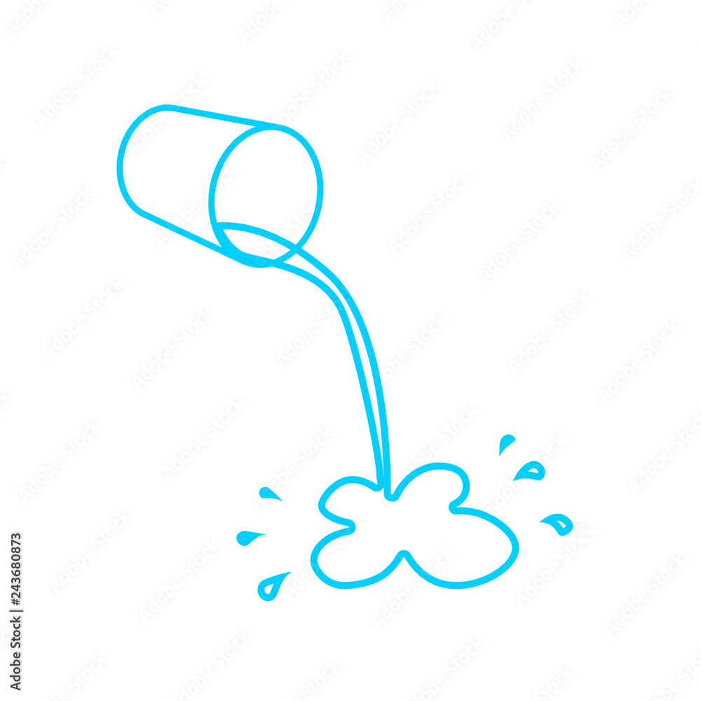 Spilling Water Clipart Image