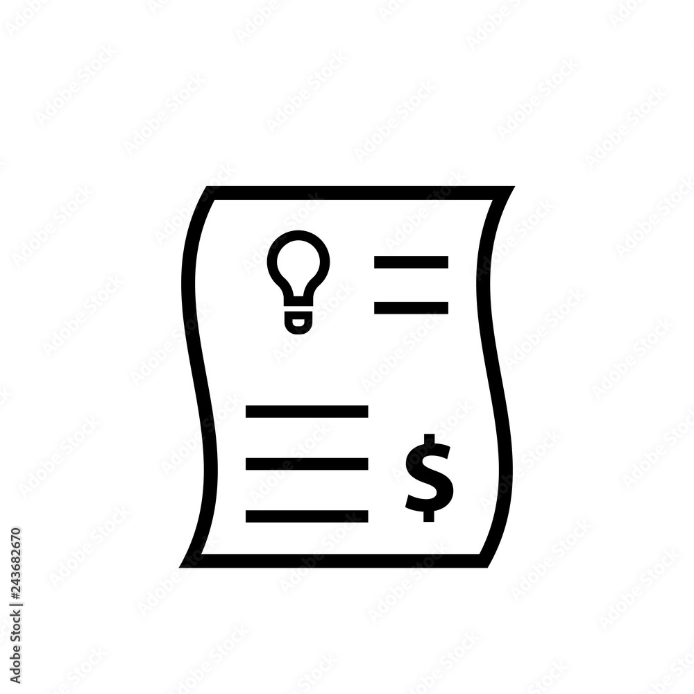 Electricity Bill Icon