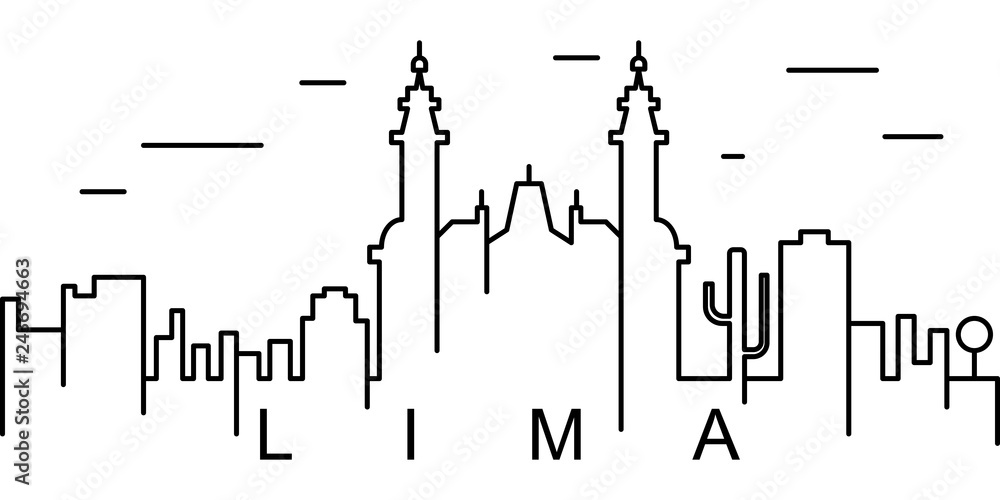 Lima outline icon. Can be used for web, logo, mobile app, UI, UX Stock ...