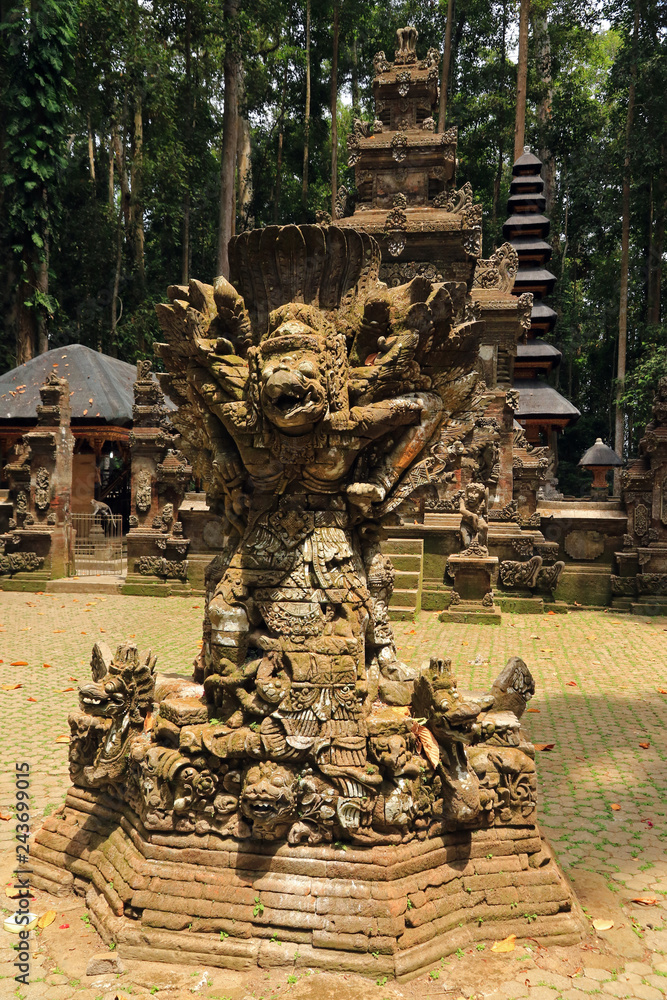 Bukit Sari Temple, Sangeh Monkey Forest, Bali, Indonesia Stock Photo ...