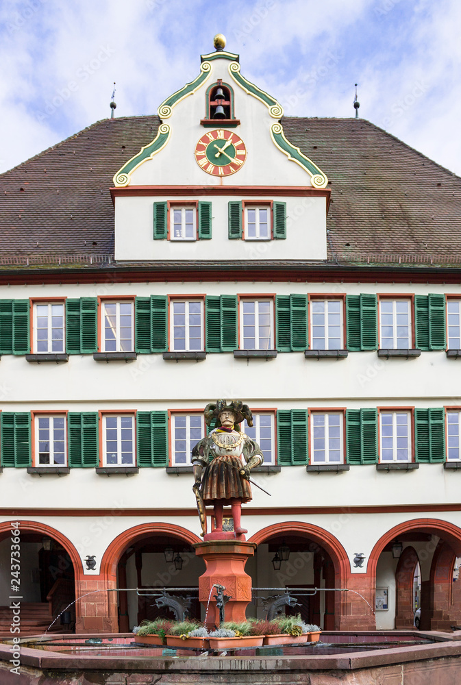 Weil Der Stadt, Germany, Jan 14, 2019: Johannes Kepler's Motherland Old ...