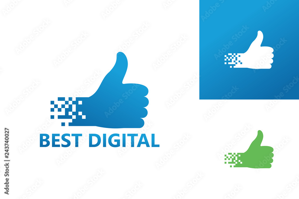 Best Pixel Digital Logo Template Design Vector, Emblem, Design Concept ...