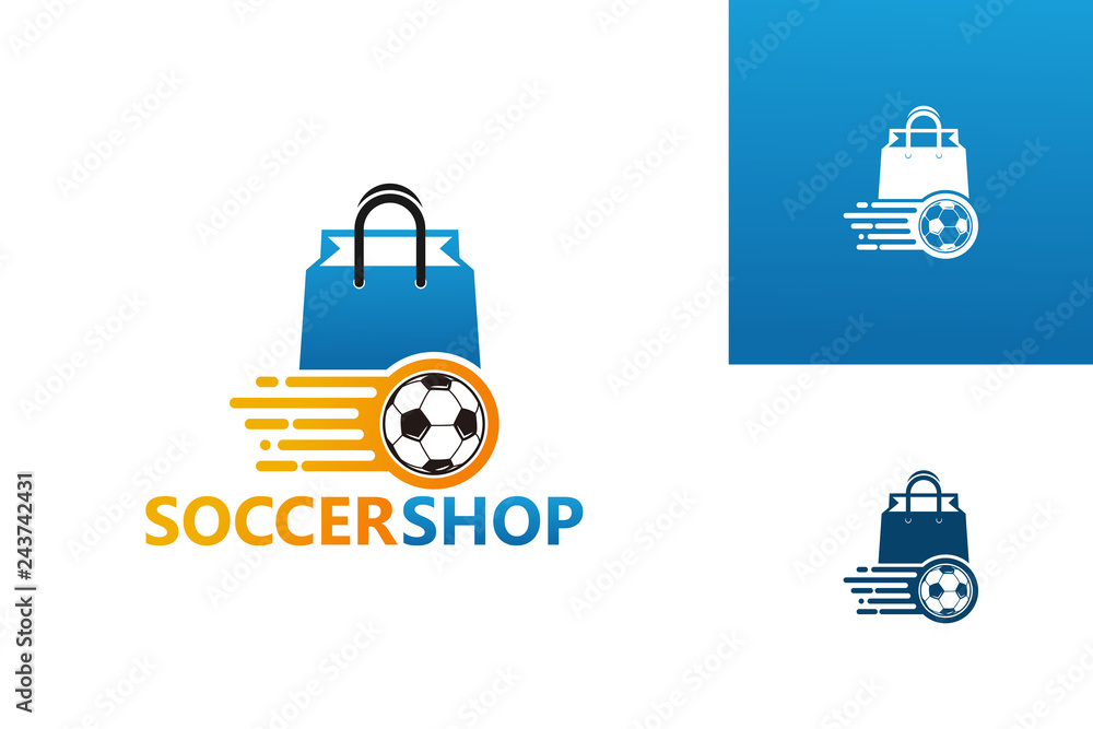 Soccer Shop Logo Template Design Vector, Emblem, Design Concept ...