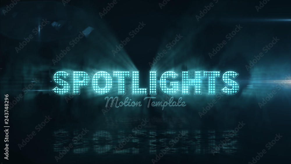 Spotlight Title Stock Template | Adobe Stock