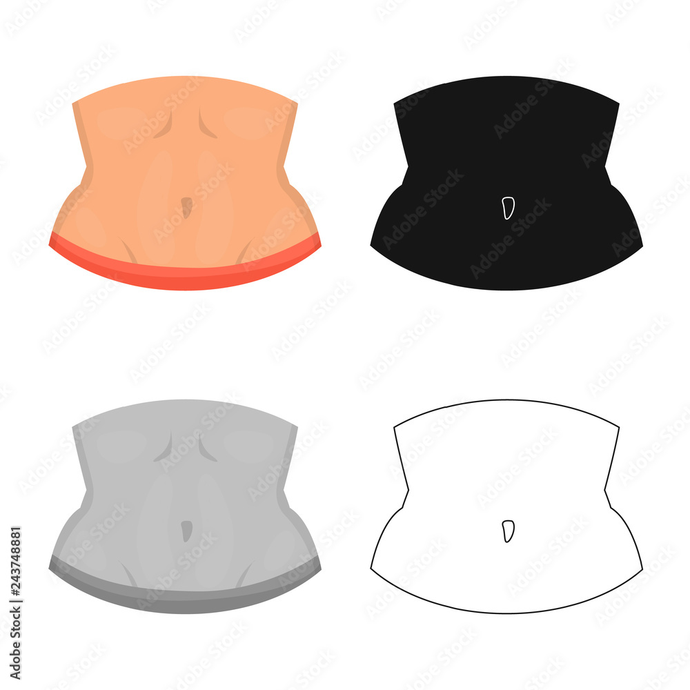 Vector design of body and part symbol. Set of body and anatomy vector ...