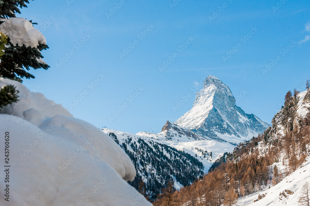 Zermatt, Matterhorn, Alpen, Furi, Zmutt, Wallis, Walliser Berge ...