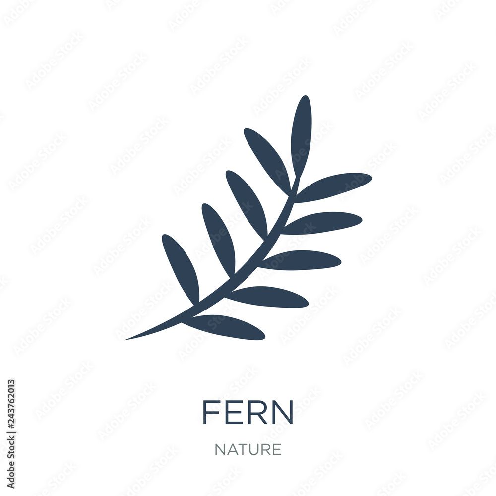 fern icon vector on white background, fern trendy filled icons f Stock ...