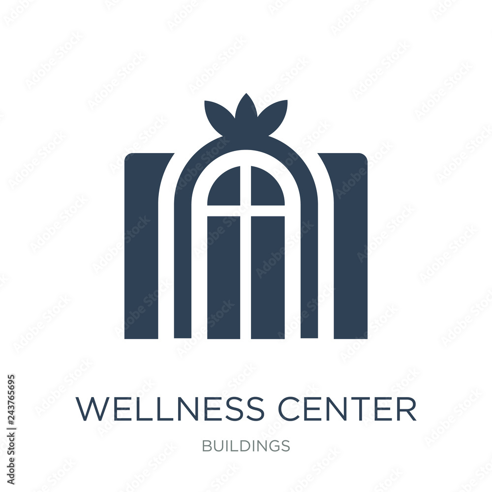 wellness center icon vector on white background, wellness center Stock ...