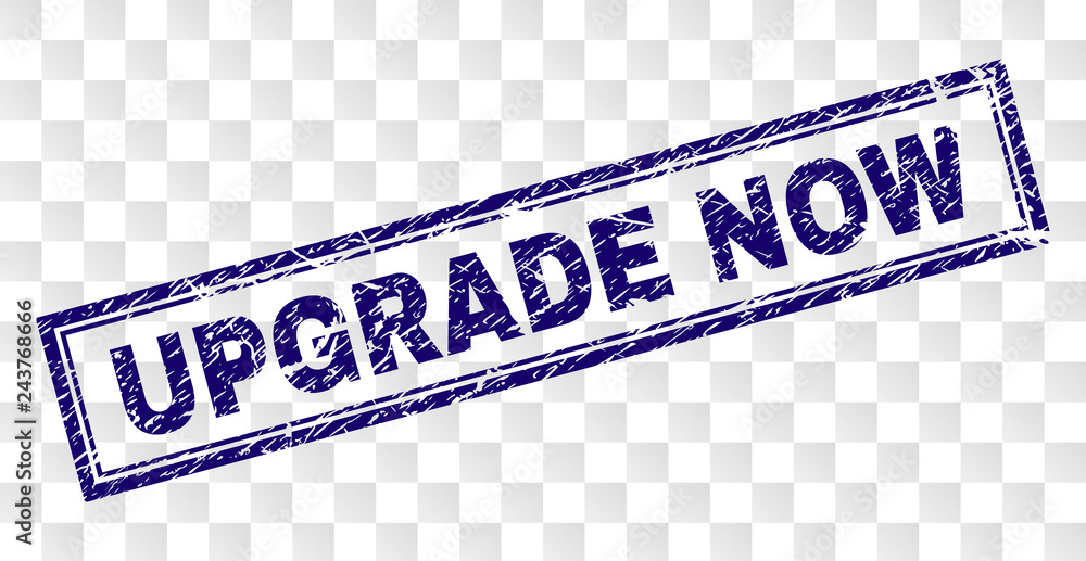 UPGRADE NOW stamp seal watermark with dirty style and double framed ...