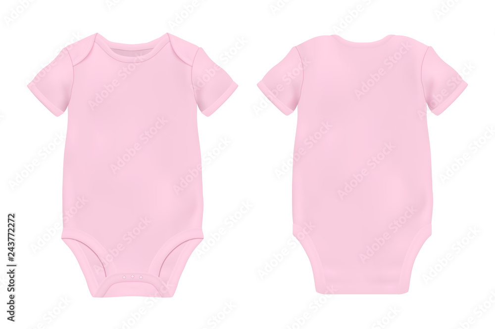 Pink Baby Onesie Template