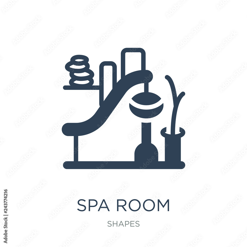 spa room icon vector on white background, spa room trendy filled icons ...
