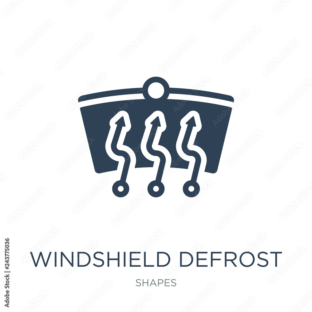 windshield defrost icon vector on white background, windshield defrost ...