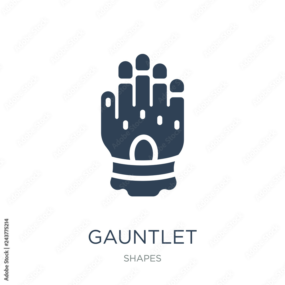 gauntlet icon vector on white background, gauntlet trendy filled icons ...