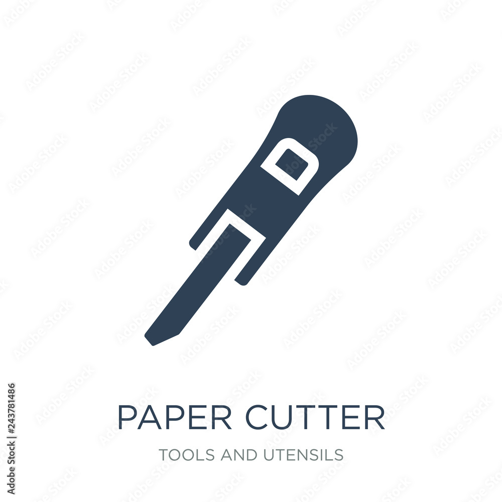 paper cutter icon vector on white background, paper cutter trendy ...