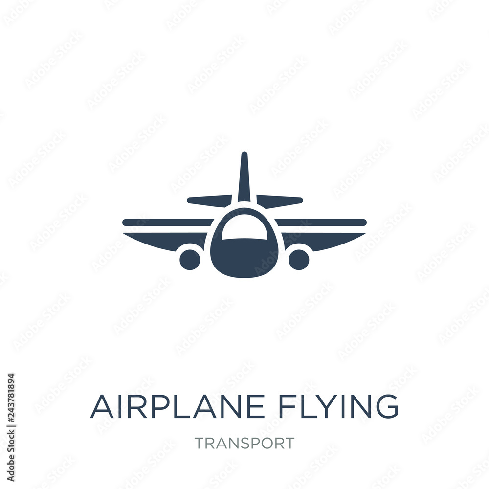 airplane flying icon vector on white background, airplane flying trendy ...