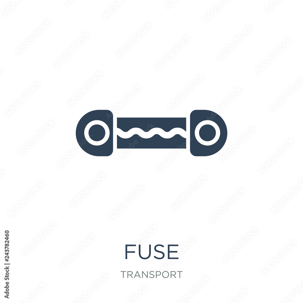 fuse icon vector on white background, fuse trendy filled icons from Transport collection, fuse ...