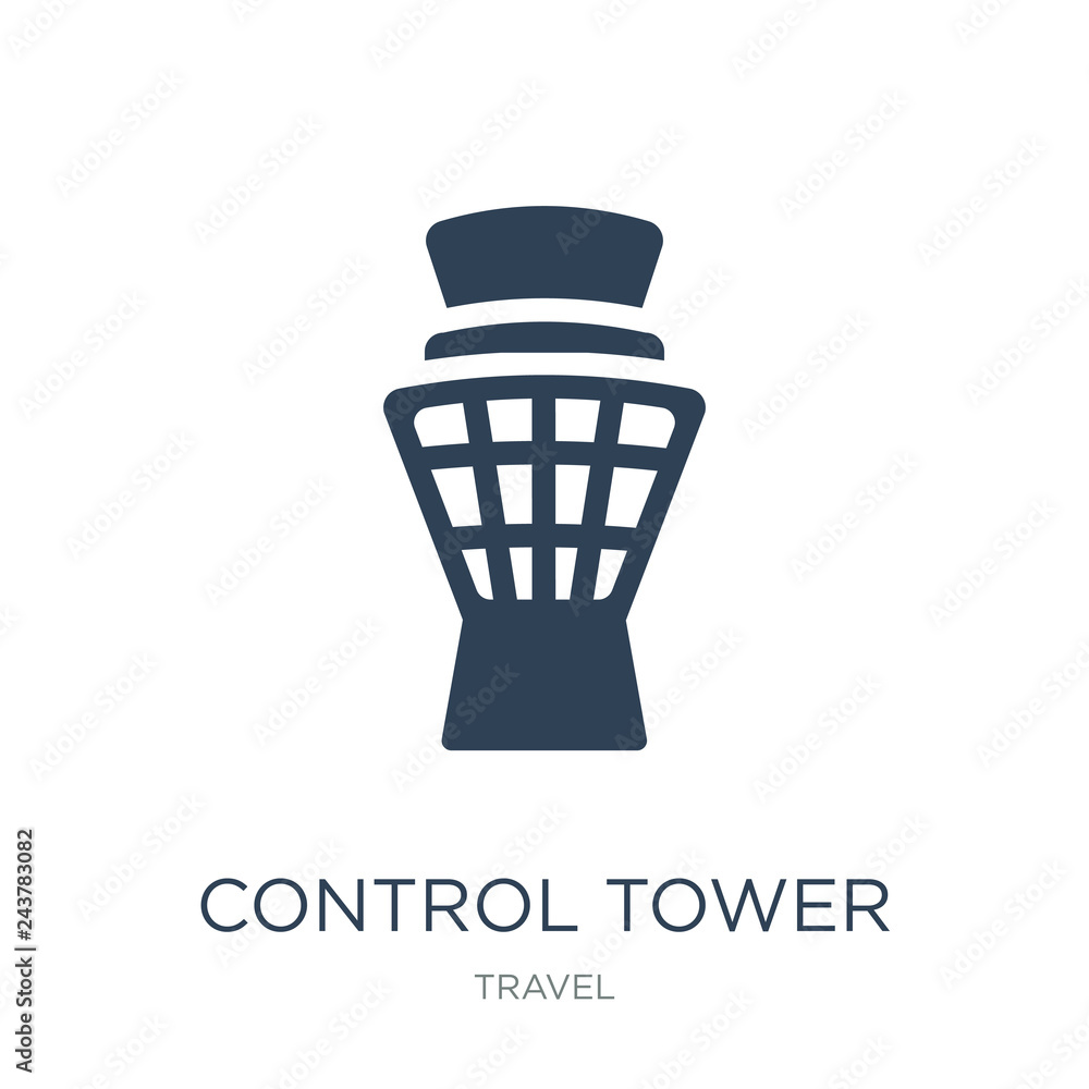 control tower icon vector on white background, control tower trendy ...