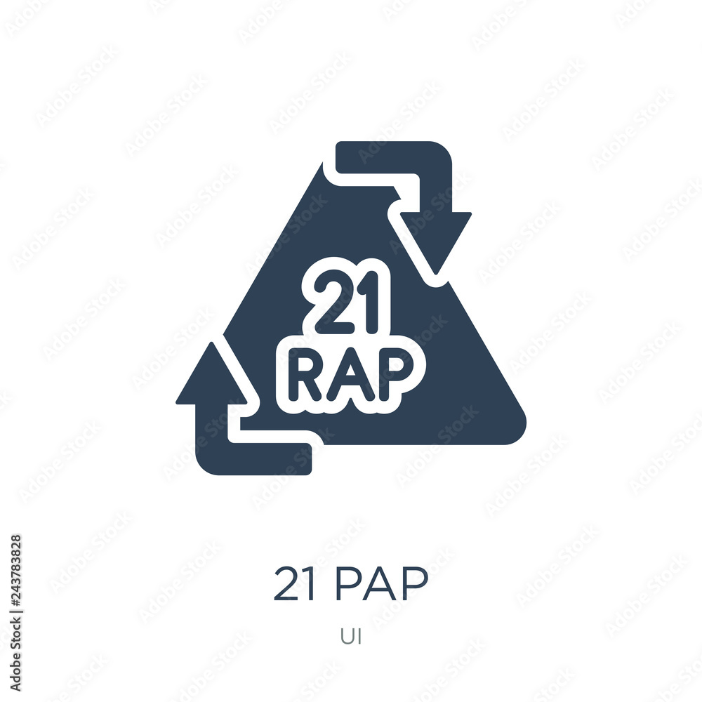 21 pap icon vector on white background, 21 pap trendy filled icons from ...
