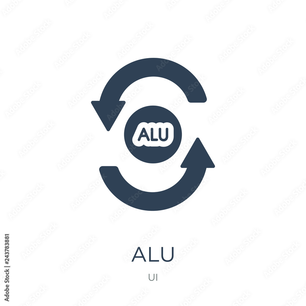 alu icon vector on white background, alu trendy filled icons from UI ...